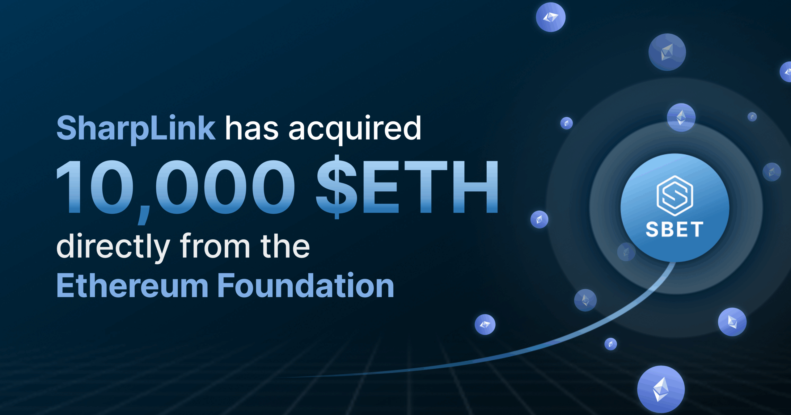 SharpLink Gaming Completes Direct Purchase of 10,000 ETH from The ...