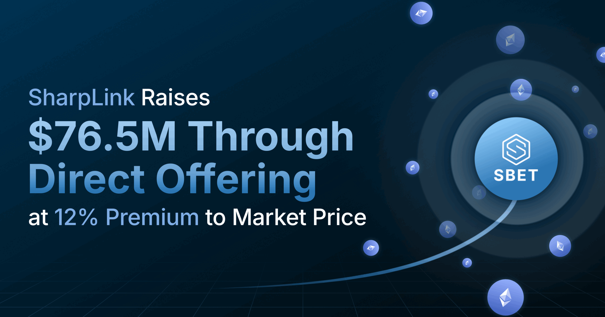 SharpLink Announces Pricing of $76.5 Million Registered Direct Offering Priced at 12% Premium to ...